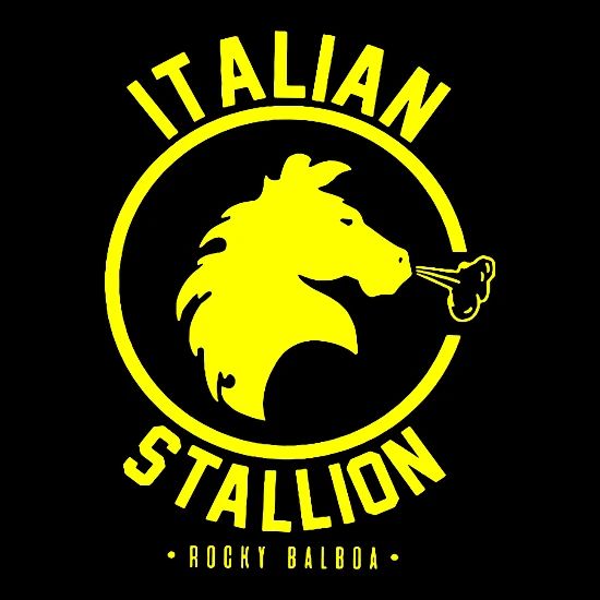 The Italian Stallion Logo LOGOSHIRT ITALIAN STALLION T Shirt Print