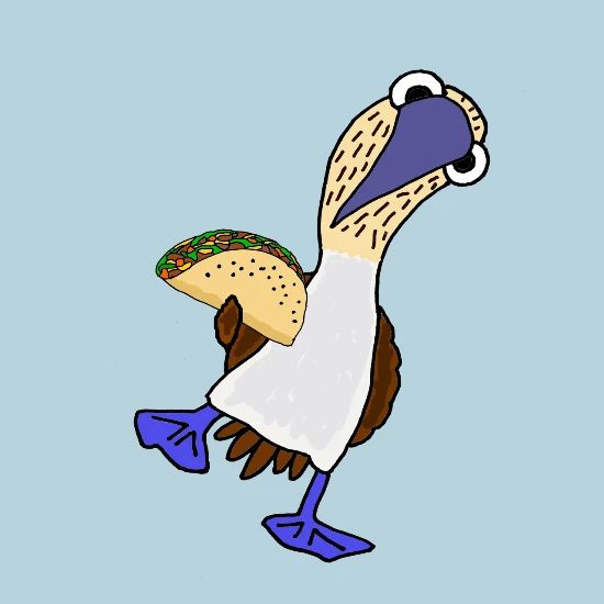 Baby Bird Eating Cartoon