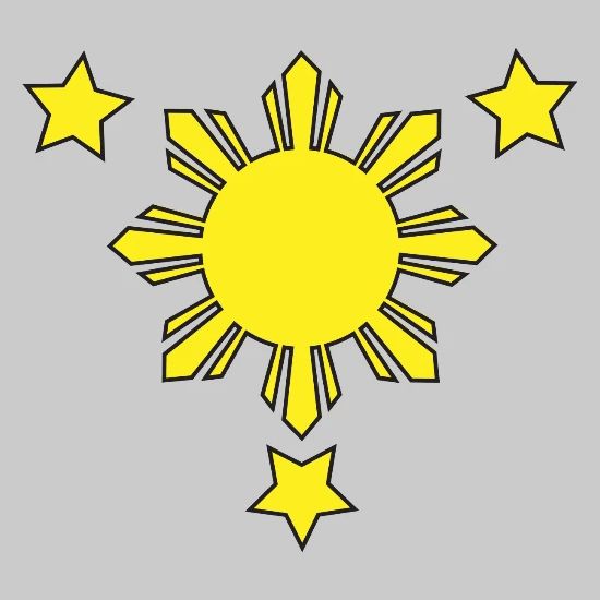 3 Stars In The Sun Logo File:Philippines Collaboration White