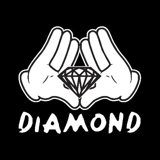 Dope Diamond Hands Logo Premium Service Animated Icon Free Download