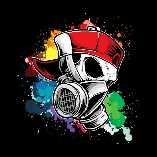 Gas Mask Graffiti Artist