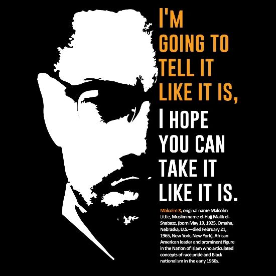 Quote Malcolm X 3X Black History Prints/Wall Posters. Educational