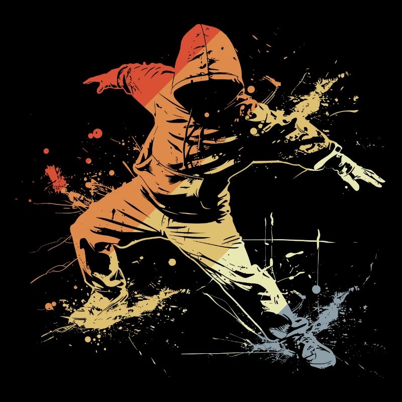 Breakdancer Vintage Look on Women's Vintage Sport T-Shirt | Unique Tee ...