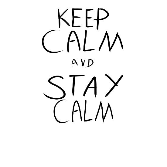 Keep Calm And Stay Slogan Keep Calm And Stay Cool. Vector Success