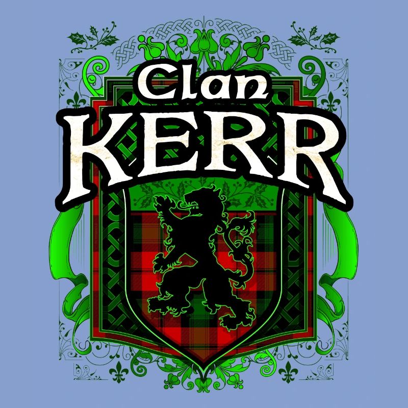 Clan Kerr Tartan Rampant Lion Celtic on Kids' Tri-Blend T-Shirt | T ...