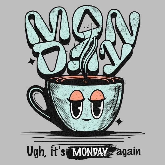 Ugh Its Monday Ugh Monday DesiGlitters.com