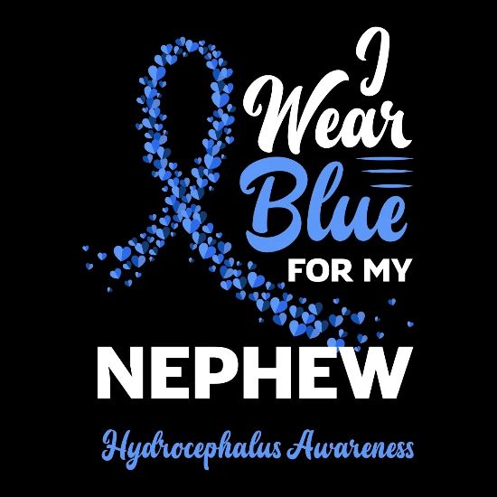 Hydrocephalus Awareness Hydrocephalus Awareness Light Blue Ribbon