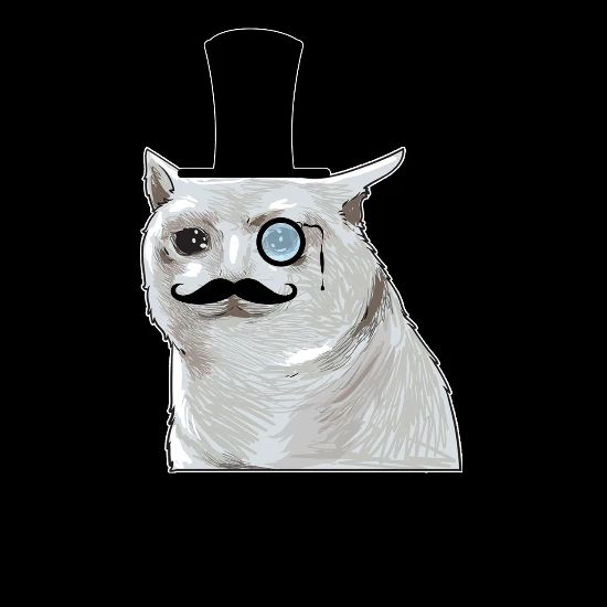 Fancy Cat Meme Sticker Mit "Cat Chef: The Funniest And Most Elegant