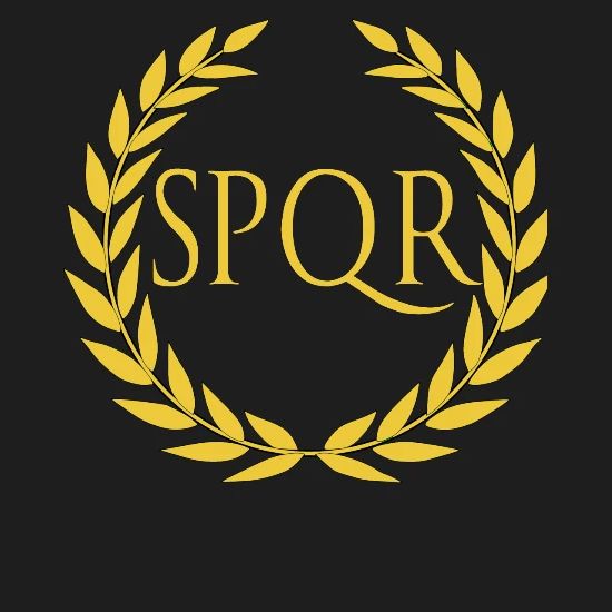Spqr 标志 Rome SPQR Symbol Of The Roman Empire Macedon Sticker