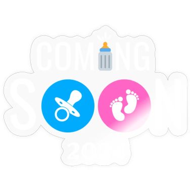Baby Coming Soon Logo Baby Coming Soon 2025' Sticker | Spreadshirt
