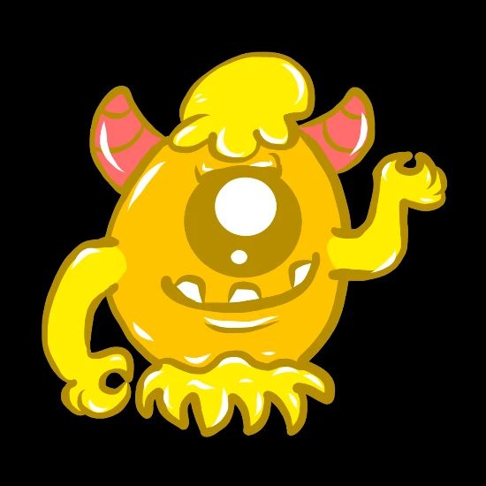 Cartoon Yellow One Eye