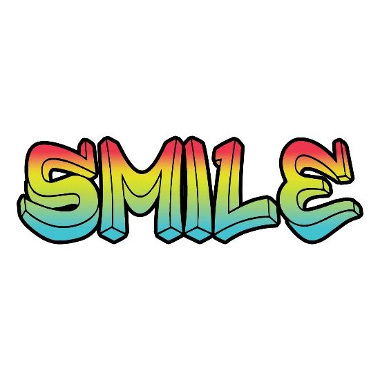 The Word Smile In Graffiti