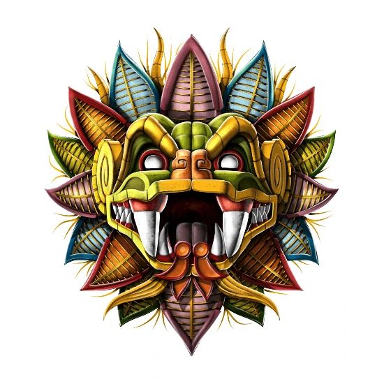 Aztec Quetzalcoatl Feathered Serpent