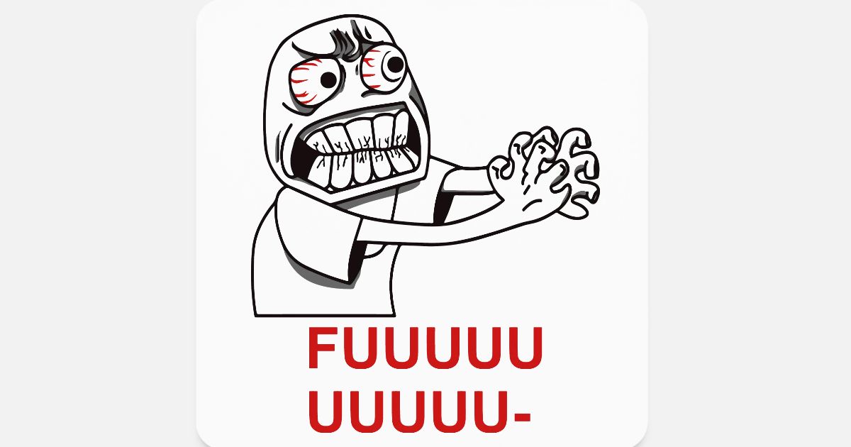Rage Face Meme Classic Rage Comic Funny