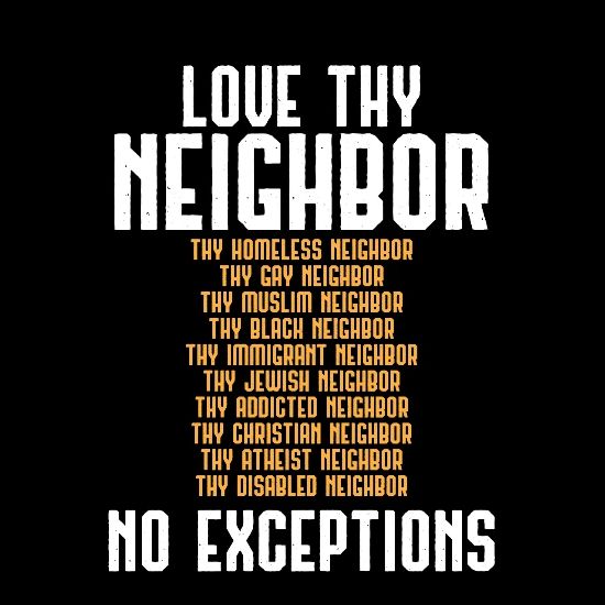 Jesus Love Thy Neighbor Love Thy Neighbor Jesus Said Christian Golden
