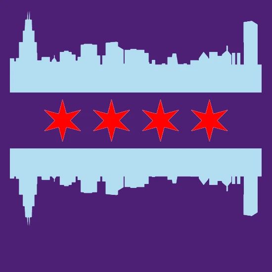 Chicago Flag Skyline