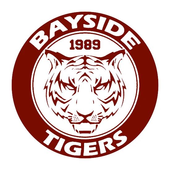 Bayside Tiger Logo Bayside Tigers Logo Vintage Poster By Nam Ngoa