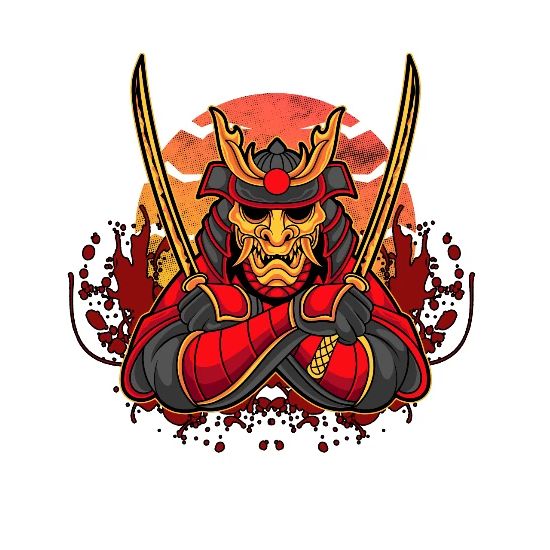 Hannya Masc Samurai Blue Hannya Mask, Japanese Hannya Mask,