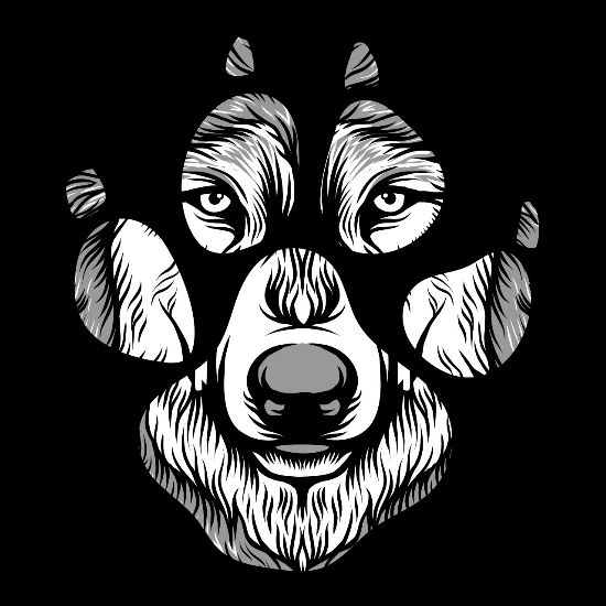 Wolf Friends Lineart