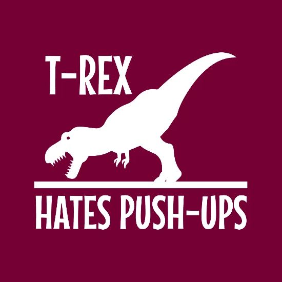 T Rex Hater Pushups Tapet Tapete Dinosaurier | Majestätischer T Rex