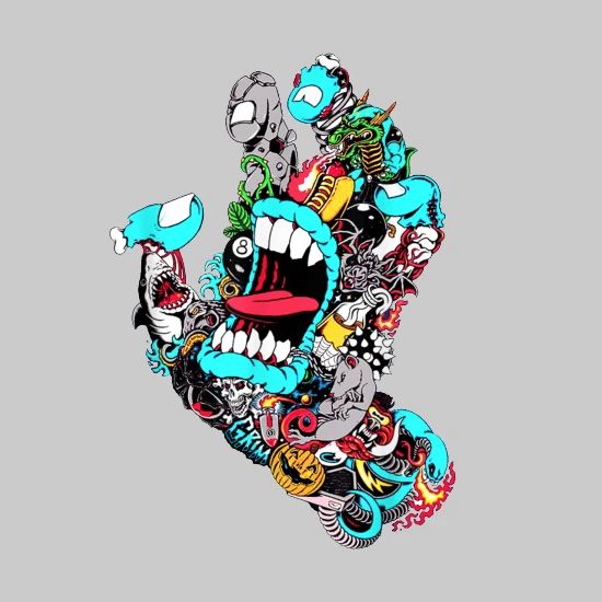 Santa Cruz Hand Logo Santa Cruz Skateboarding Screaming Hand Light Box
