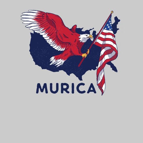Camiseta Murica Captain Murica Designer Graphic T Shirt | Vintage