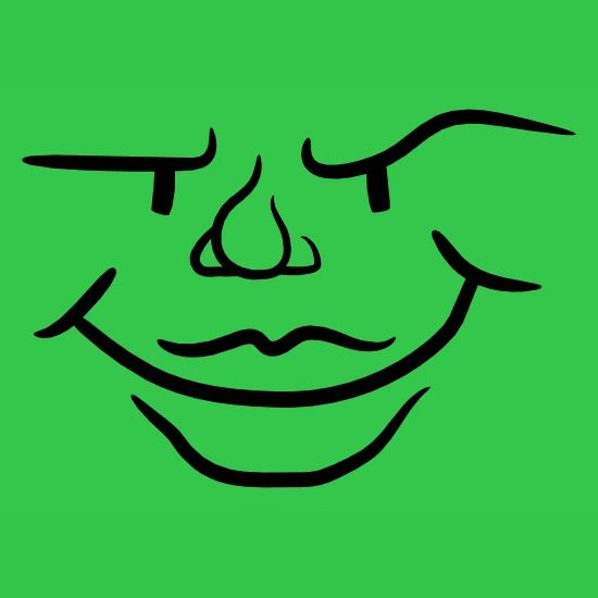 Funny Evil Eye Wide Smile