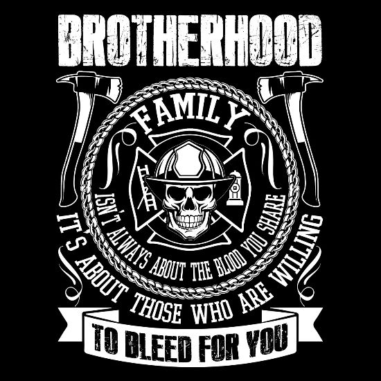 Firefighter Brotherhood T Shirts Firefighter Brotherhood Double Flag