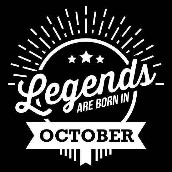 October Birthday Logo