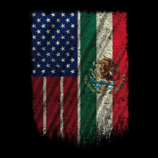 Mexican American Pride Mural Depicting Mexican American Pride