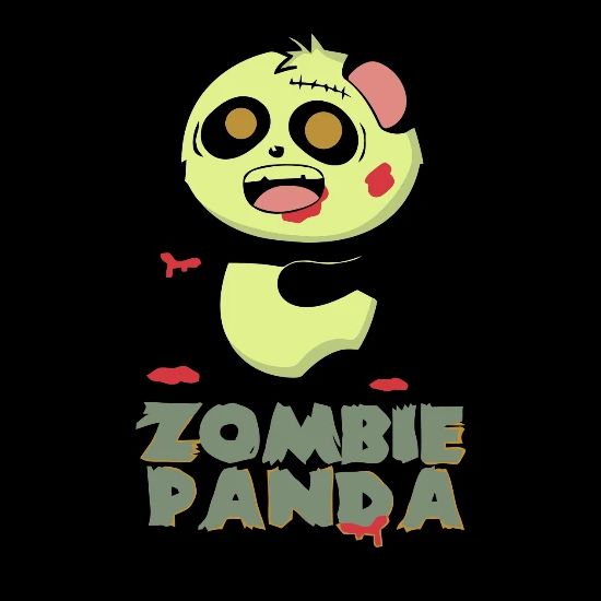 Zombie Panda Zeichnung
