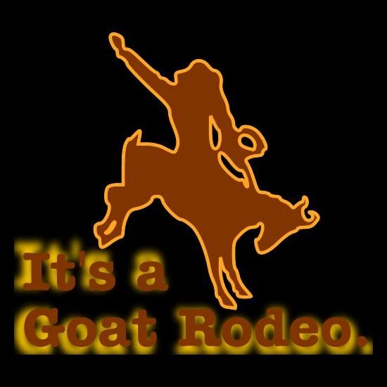 Goat Rodeo Funny Goat At Desk Goat Rodeo Job Humor Mini Basketball