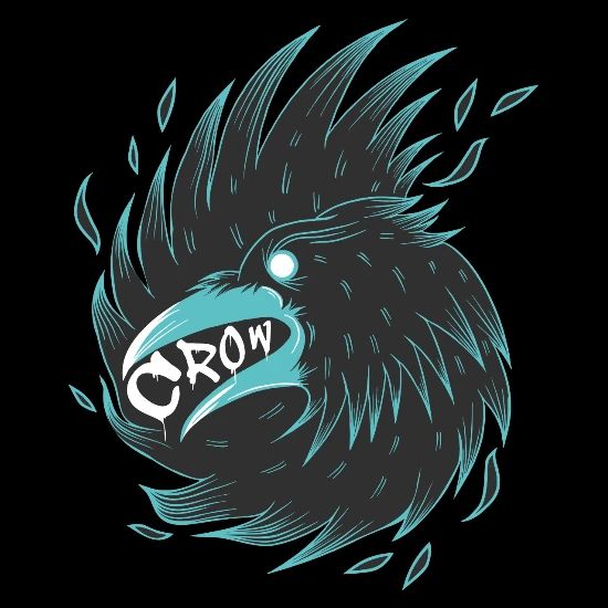 Scary Crow Cartoon Halloween Horror Raven Illustration, Illustrations