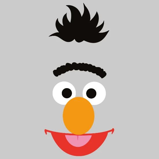 Sesame Street Bert Face Template Sesame Street Bert Face 208484 Bert