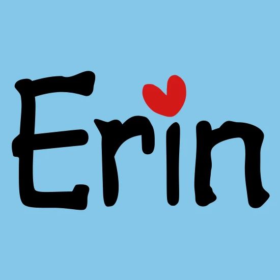 Erin Name Art Customized Watercolour Floral Wreath Print – Erin