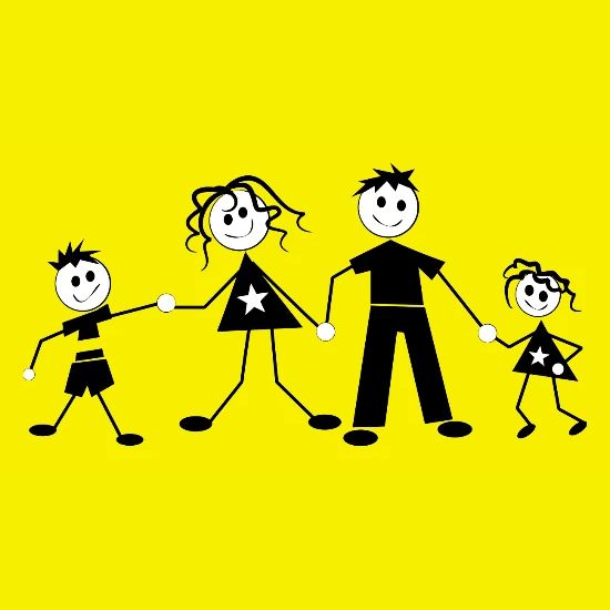 Stick Figure Family Of 3 Page 3 | Stick Figure Kids PNGs For Free