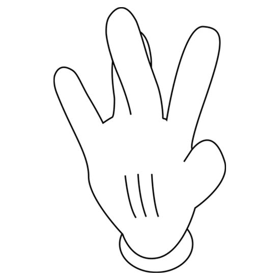 Mickey Mouse Hands West Side