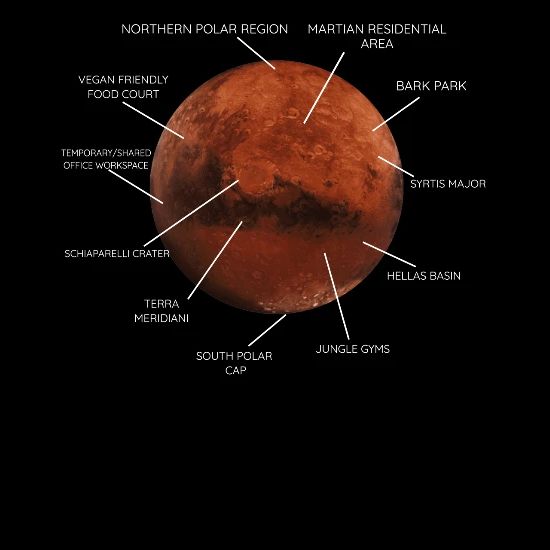 Diagram Of Mars Red Planet Image