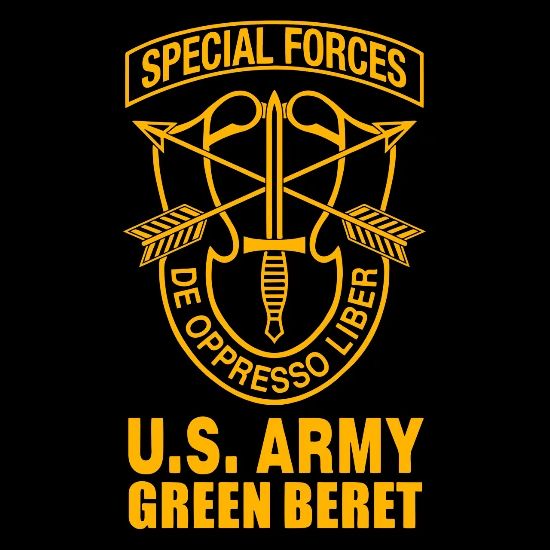 Army Green Beret Logo US Army Green Beret Cap Badge (Korea & Vietnam