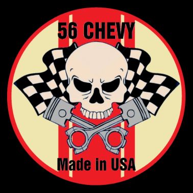 Chevy Racing Logo Skull