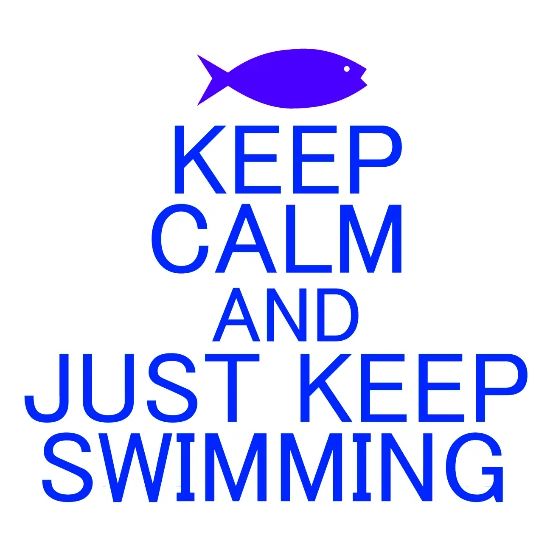 Keep Calm And Just Keep Swimming Shirt Keep Calm And Swim On | Zazzle