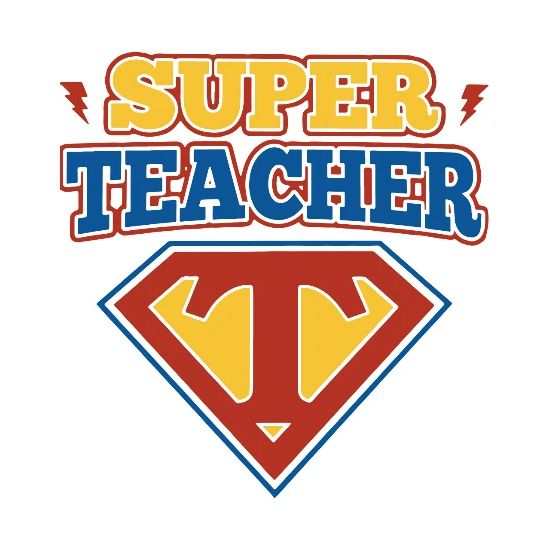 Super Teacher Logo Super Teacher Thank You Card For Teacher (Free)