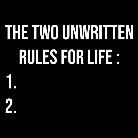 Funny Rules Of Life Quotes
