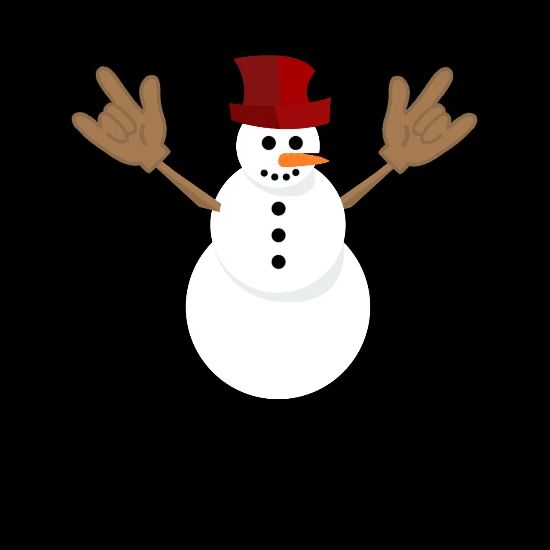 Snowman Sign Language BSL Advent Calendar Day 12: "Snowman"