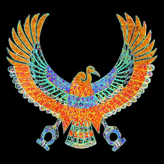 Egyptian God Nekhbet A Relief Displaying Vulture Goddess Nekhbet At