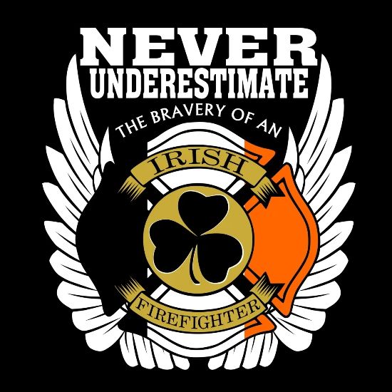 Irish Firefighter Maltese Cross Irish Firefighter Halligan & Axe Vinyl