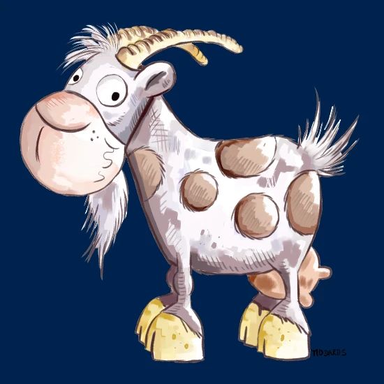 Funny Goat Cartoon