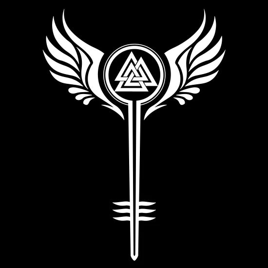 Valkyrie Symbol Wikinger Skandinavisches Design Valkyrie In Einem