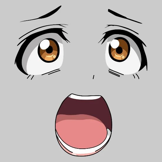 Anime Screaming Face
