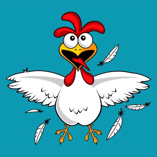 Funny Cartoon Chicken Funny Cartoon Chicken Vector Images (over